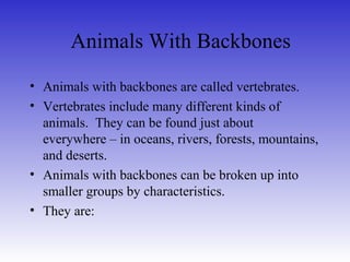 Classificationofanimals 5 9_2014_5_21_48_pm | PPT