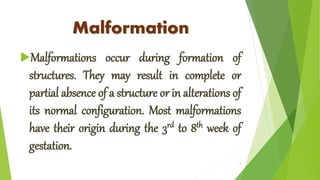 Classification of anomalies of development of human body | PPTX