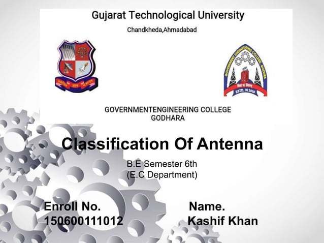 Classification Of Antenna Ppt
