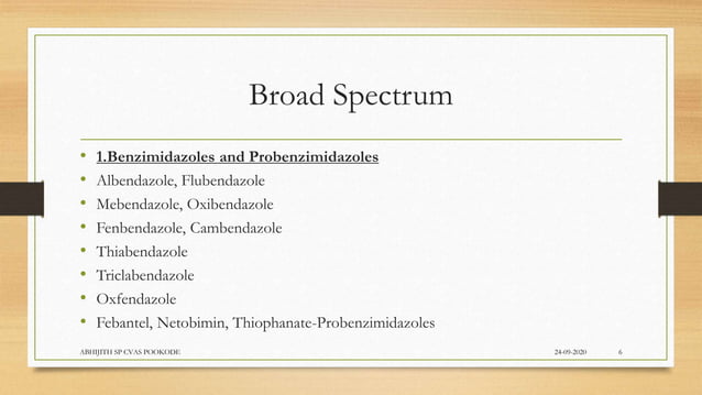 Classification of anthelmintics | PPTX