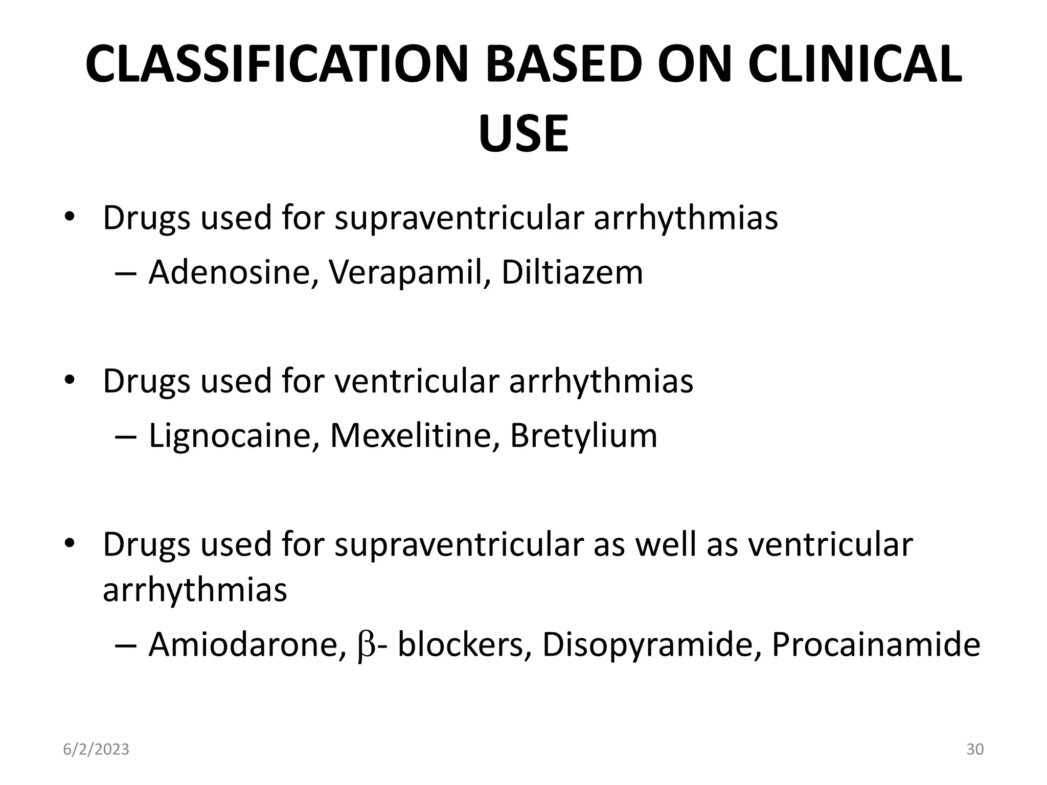 CLASSIFICATION OF ANTI-ARRHYTHMIC DRUGS - Copy.pptx
