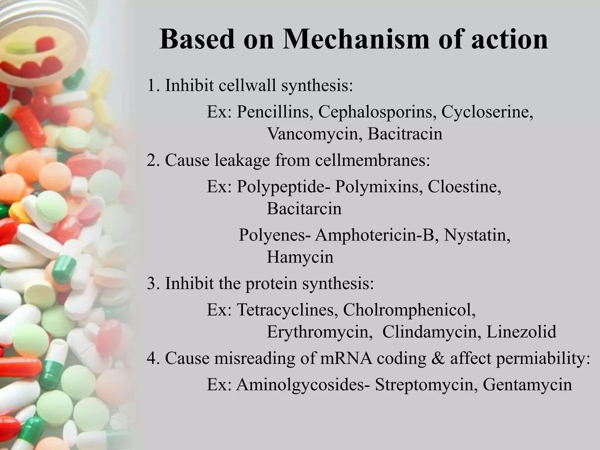 Classification of antibiotics | PPTX