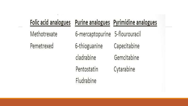 Classification of anti cancer drugs | PPTX | Cancer | Diseases and ...