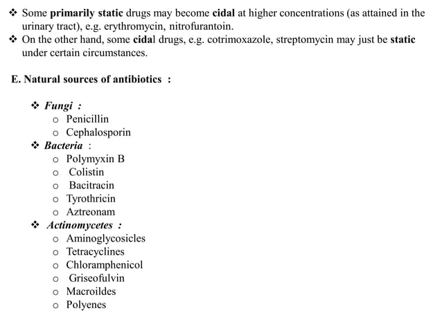 Classification of antimicrobial drugs | PDF | Infectious Diseases ...