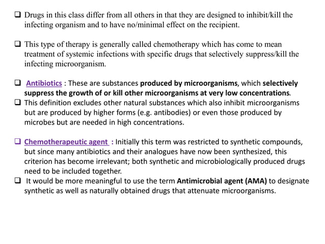 Classification of antimicrobial drugs | PDF | Infectious Diseases ...