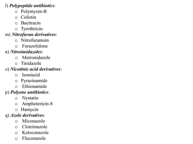 Classification of antimicrobial drugs | PDF | Infectious Diseases ...