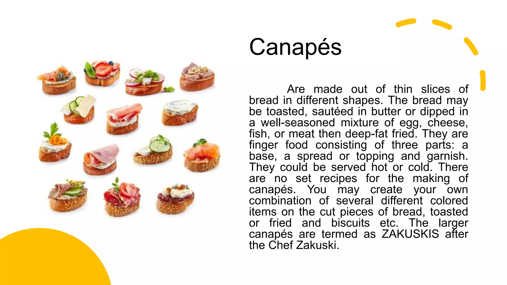Classification of Appetizers According to Ingredients .pptx