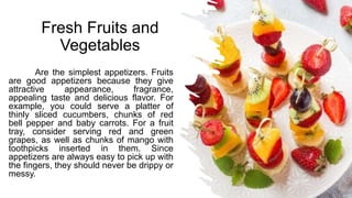 Classification of Appetizers According to Ingredients .pptx