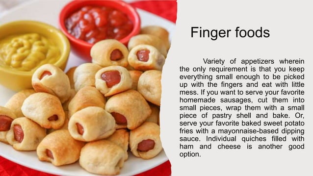 Classification of Appetizers According to Ingredients .pptx | Cooking ...