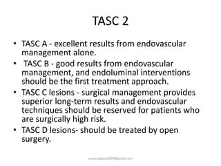 Classification of arterial disease and invstigations | PPT