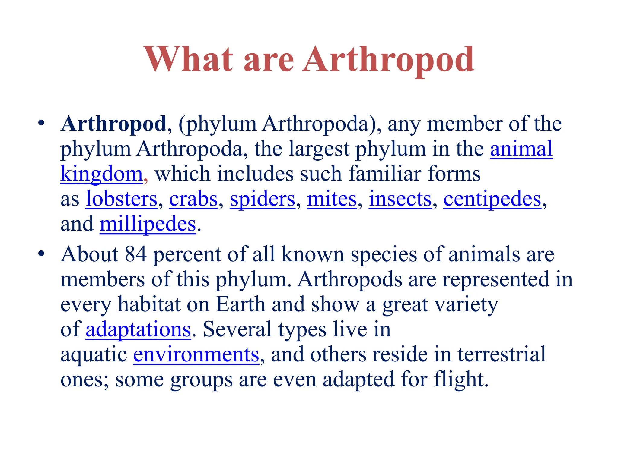 Classification of Arthopoda pdf new file bsc chemistry b | PPT