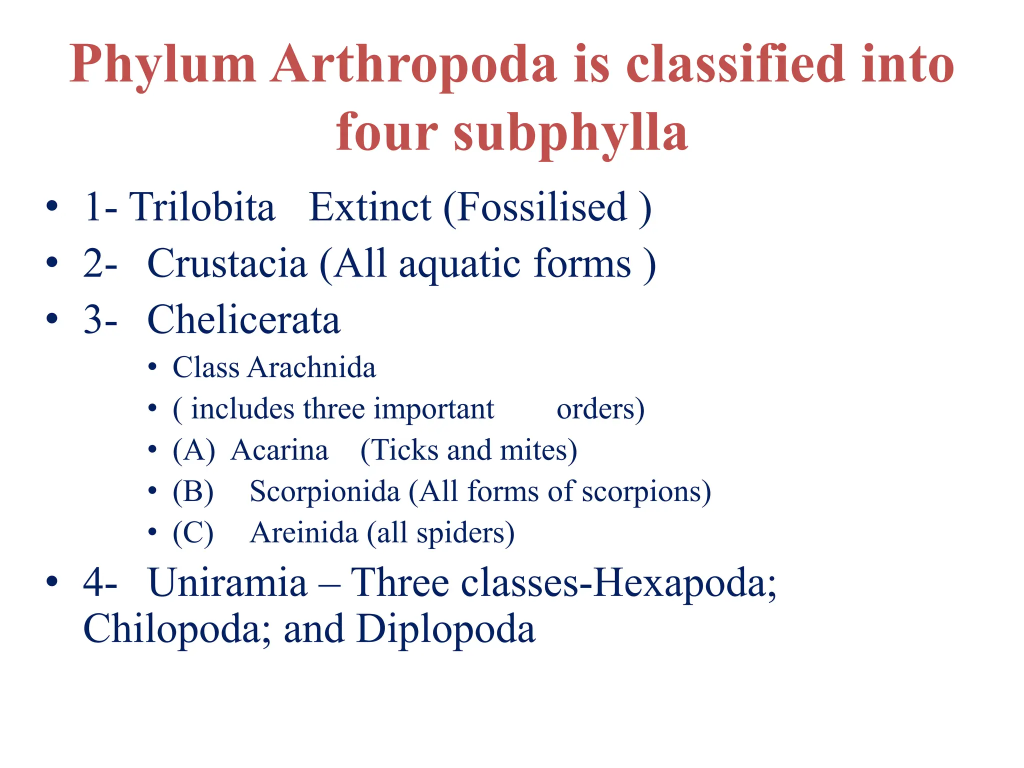 Classification of Arthopoda pdf new file bsc chemistry b | PPT