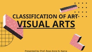 Classification of Arts Visual Arts in Art Appreciation Lesson 3.pptx