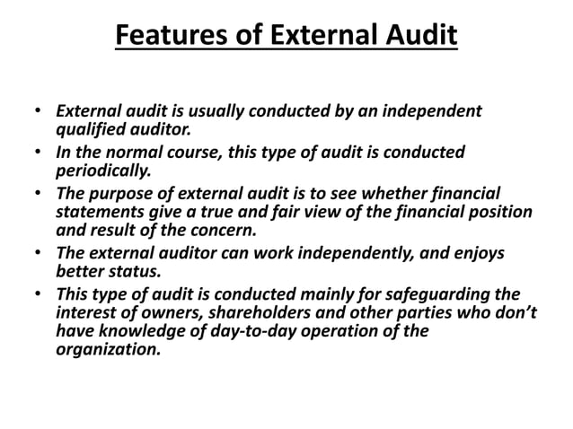 Classification of Audit.pptx | Business Accounting & Finance | Business