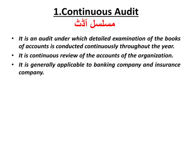 Classification of Audit.pptx | Business Accounting & Finance | Business