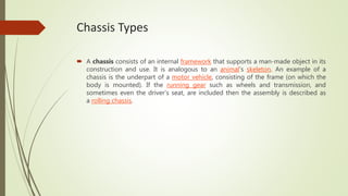 Classification of Automobile and chassis in Automobile | PPTX