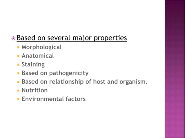 Classification of bacteria | PPTX | Biological Sciences | Science
