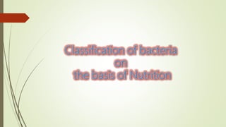 Classification of bacteria | PPTX