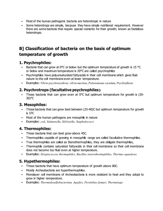 Classification of bacteria | PDF