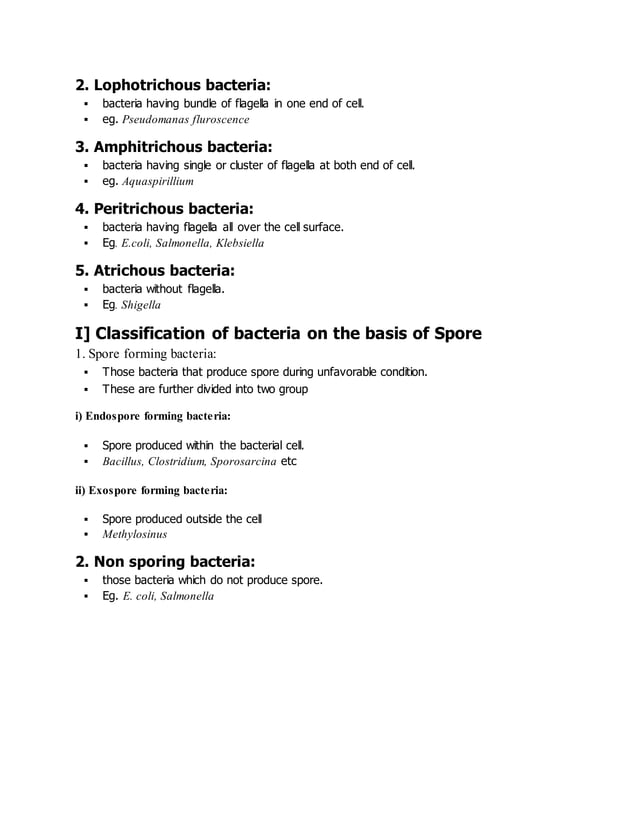 Classification of bacteria | PDF