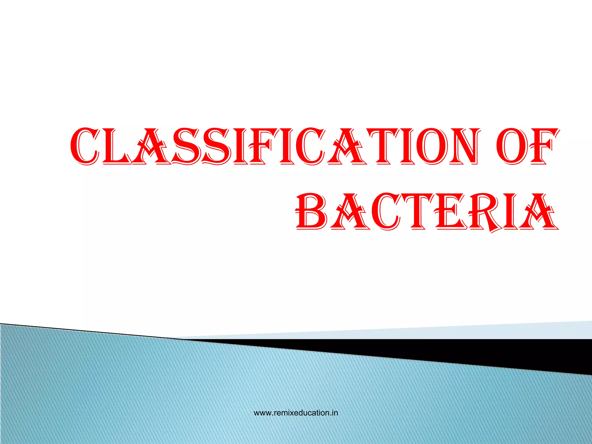 Classification of bacteria | PDF