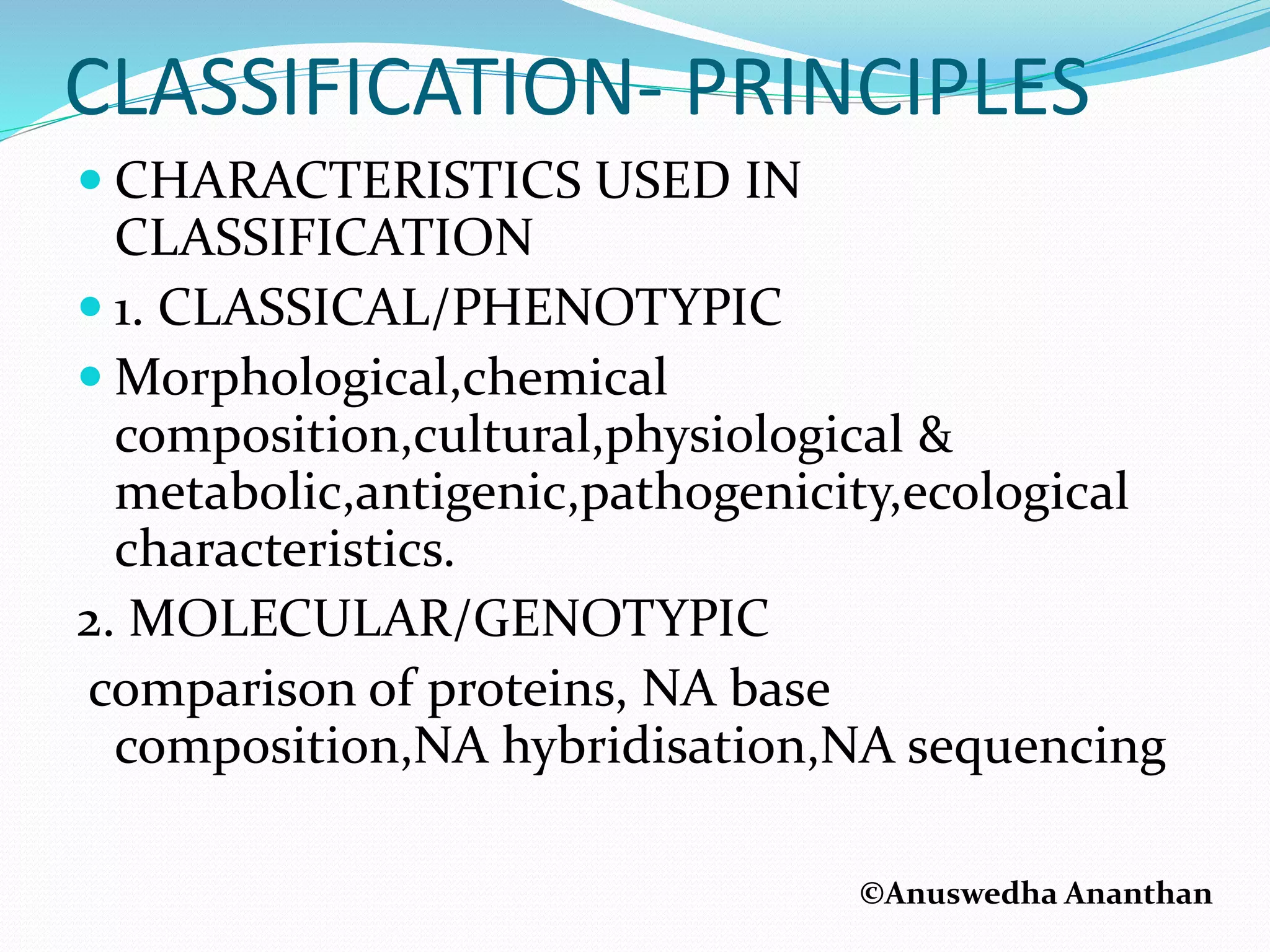 Classification of bacteria | PPTX