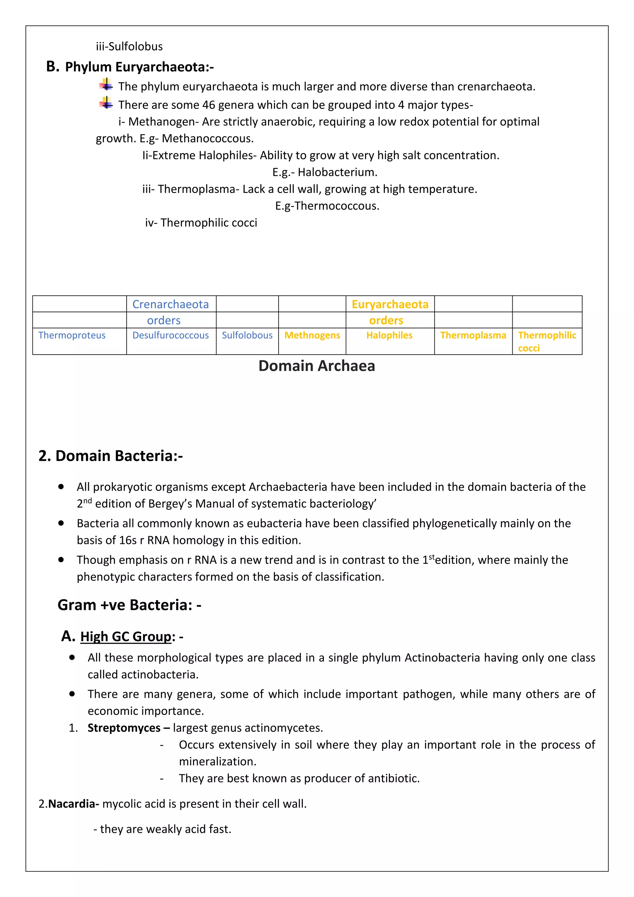 Bergye's Mannual Classification of Bacteria | DOCX