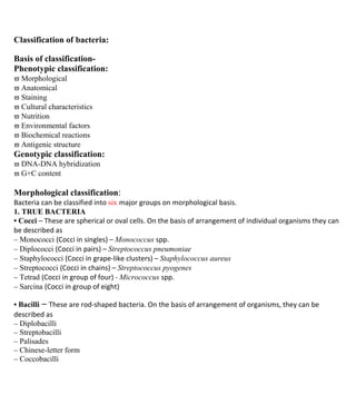 Classification of bacteria based on temperature, ph and oxygen ...