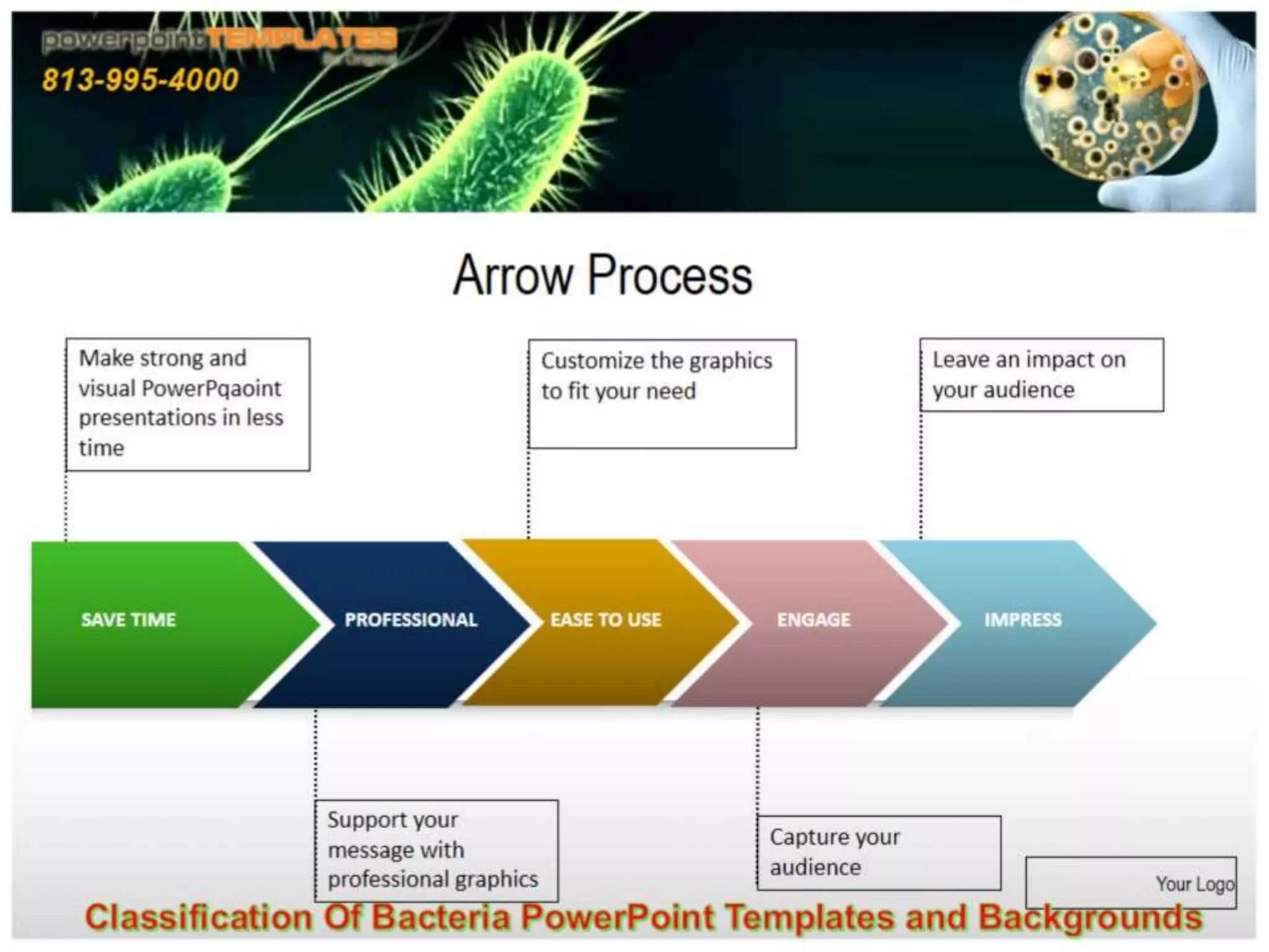 Classification of bacteria power point templates and backgrounds | PPTX