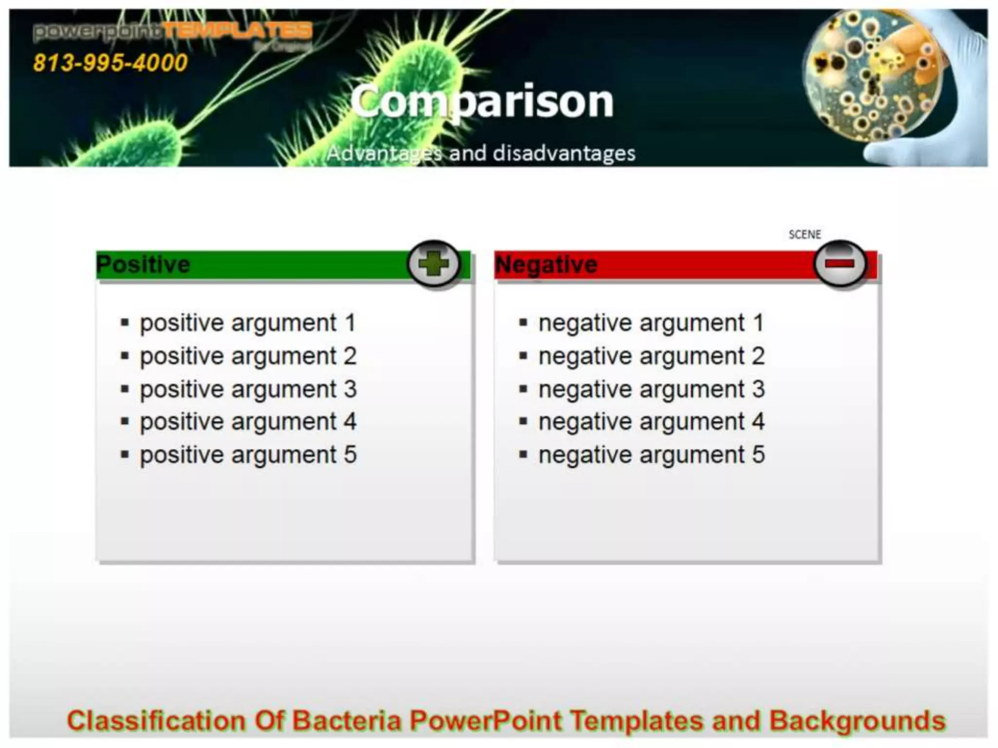 Classification of bacteria power point templates and backgrounds | PPTX