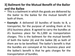 Classification of bailment | PPTX