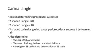 Classification of bifurcation lesion angioplasty | PPTX