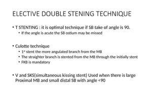 Classification of bifurcation lesion angioplasty | PPTX