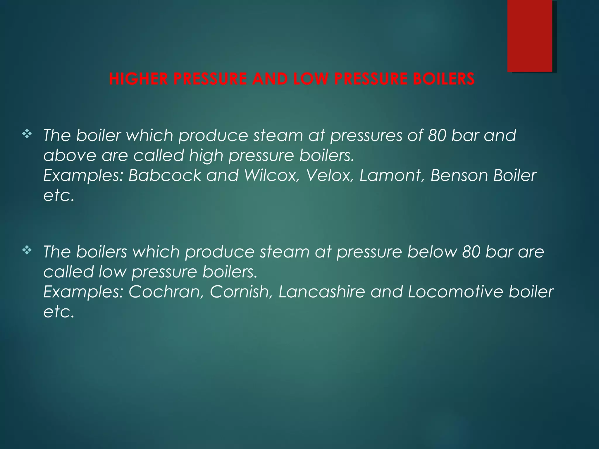 Classification of boilers | PPT