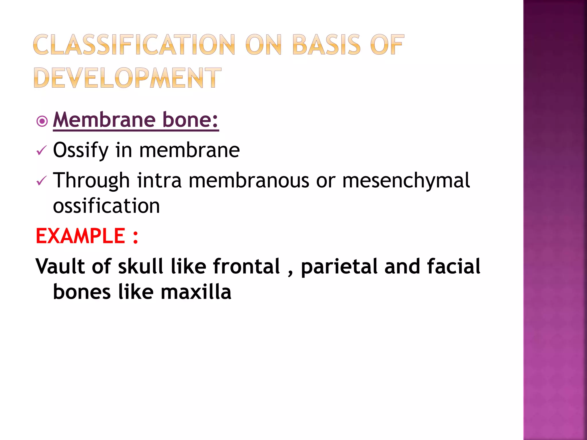 Bones and its classification | PPTX