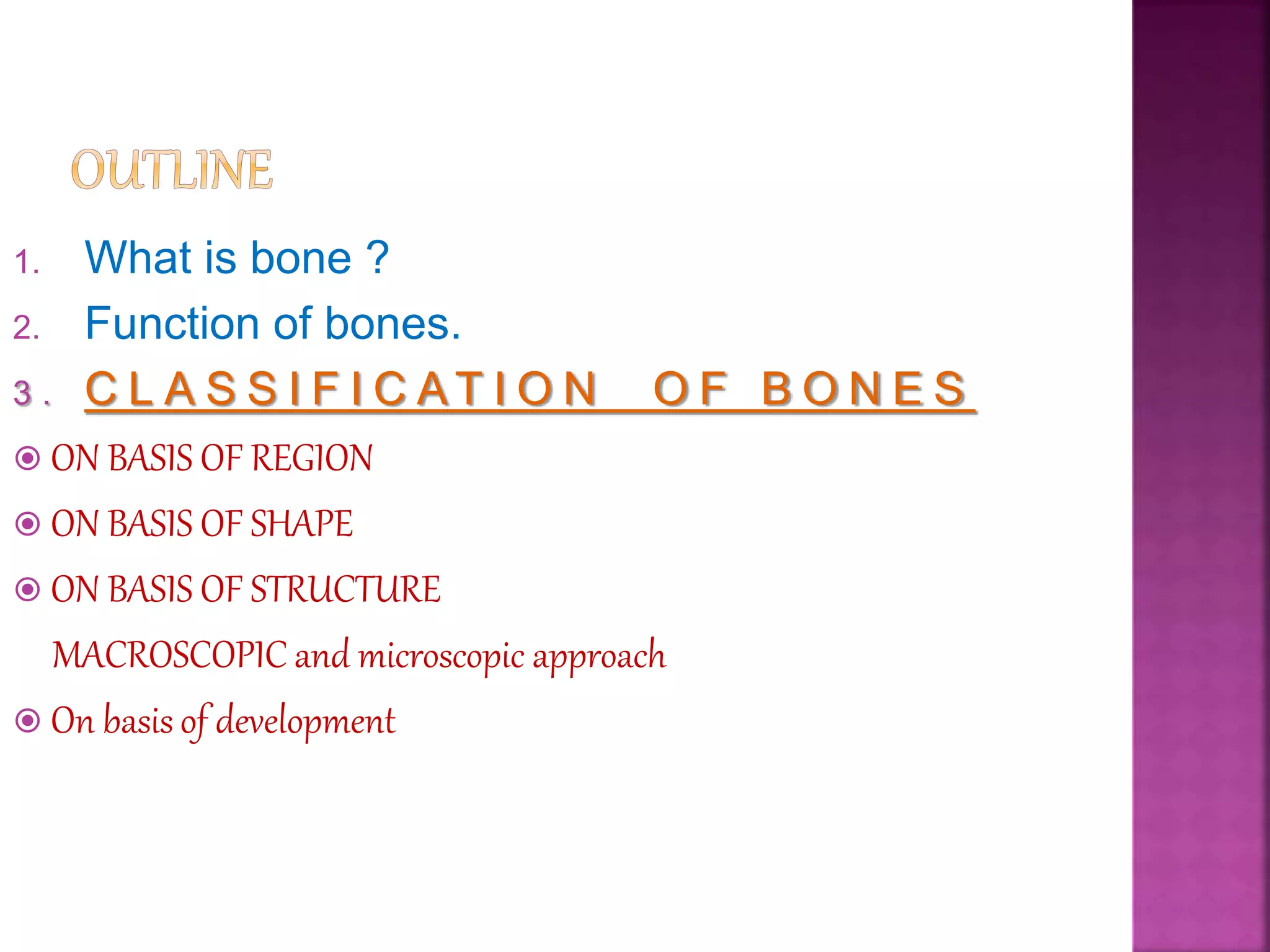 Bones and its classification | PPTX