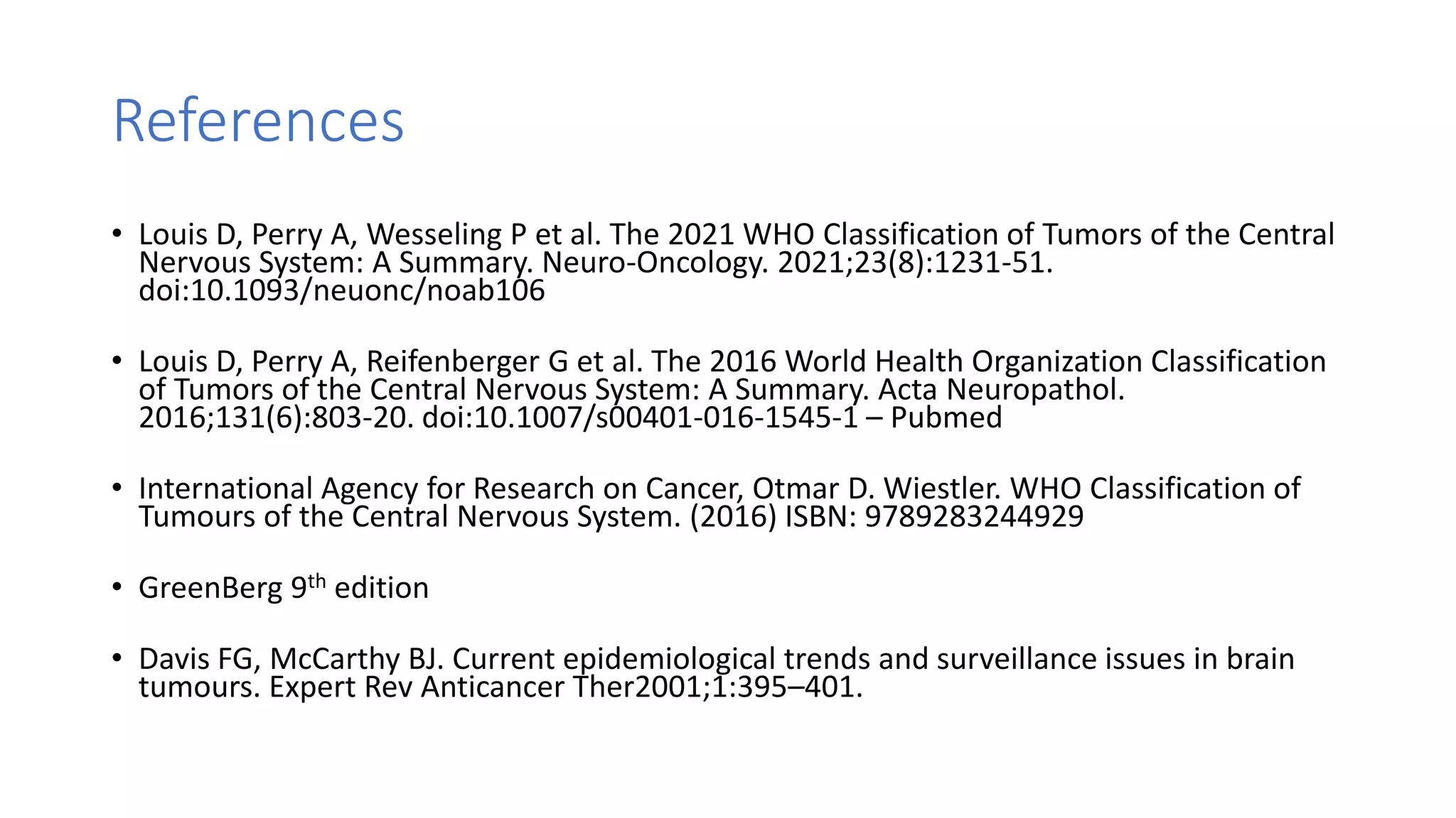 2021 WHO Classification of brain tumours.pptx