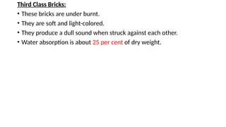 Classification of Bricks size and its shapes.pptx