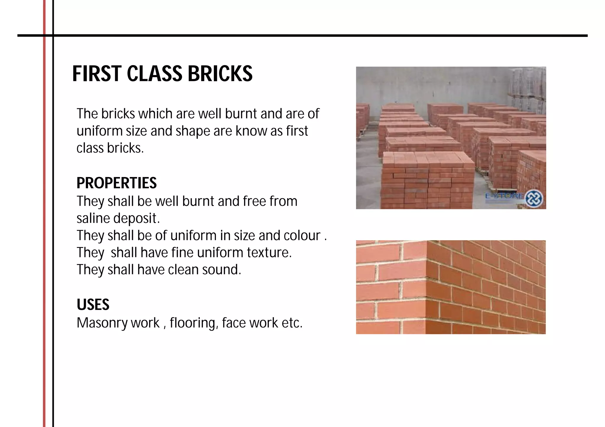 Classification of bricks as per conventional standard | PDF
