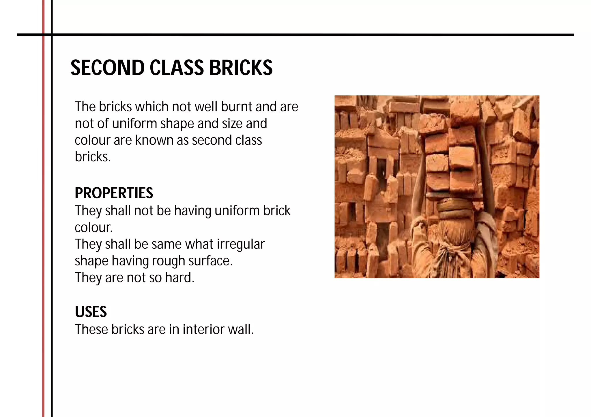 Classification of bricks as per conventional standard | PDF