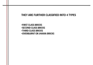 Classification of bricks as per conventional standard | PDF