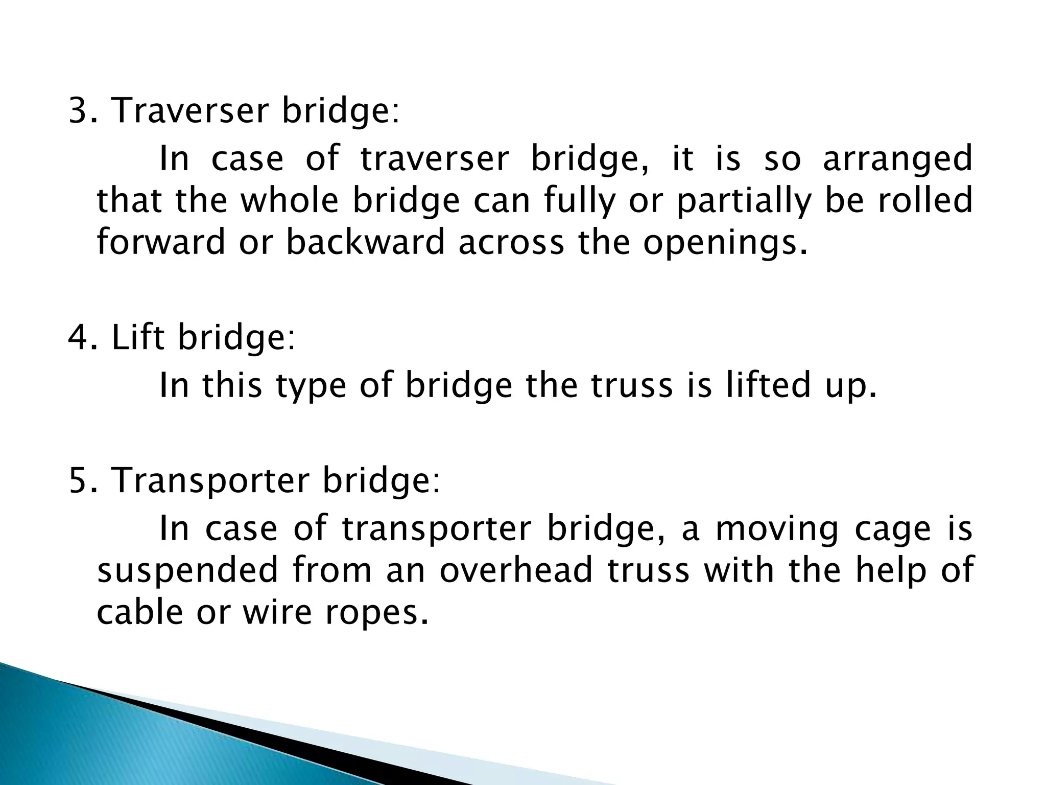 Classification of bridges | PPTX