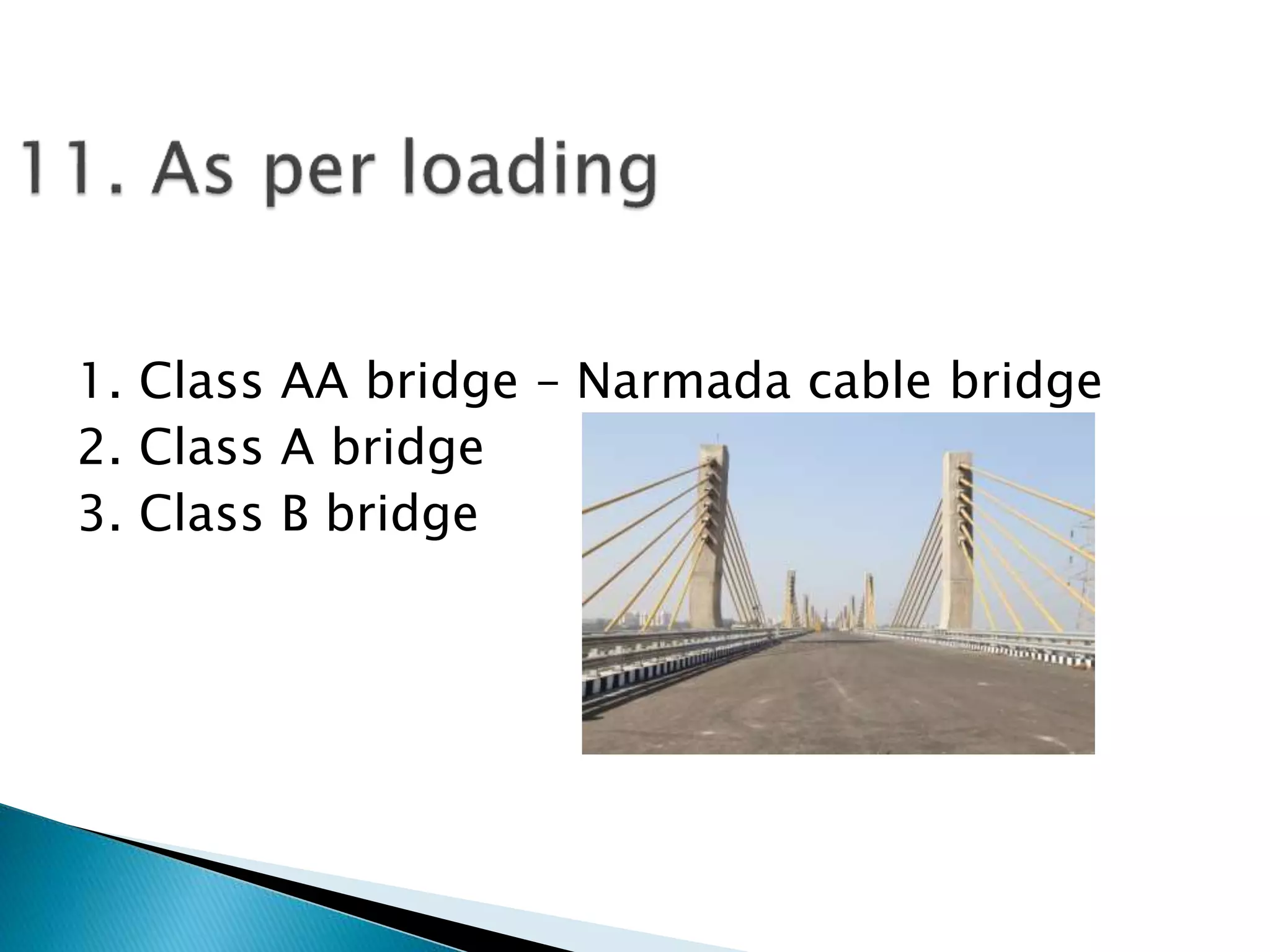Classification of bridges | PPTX