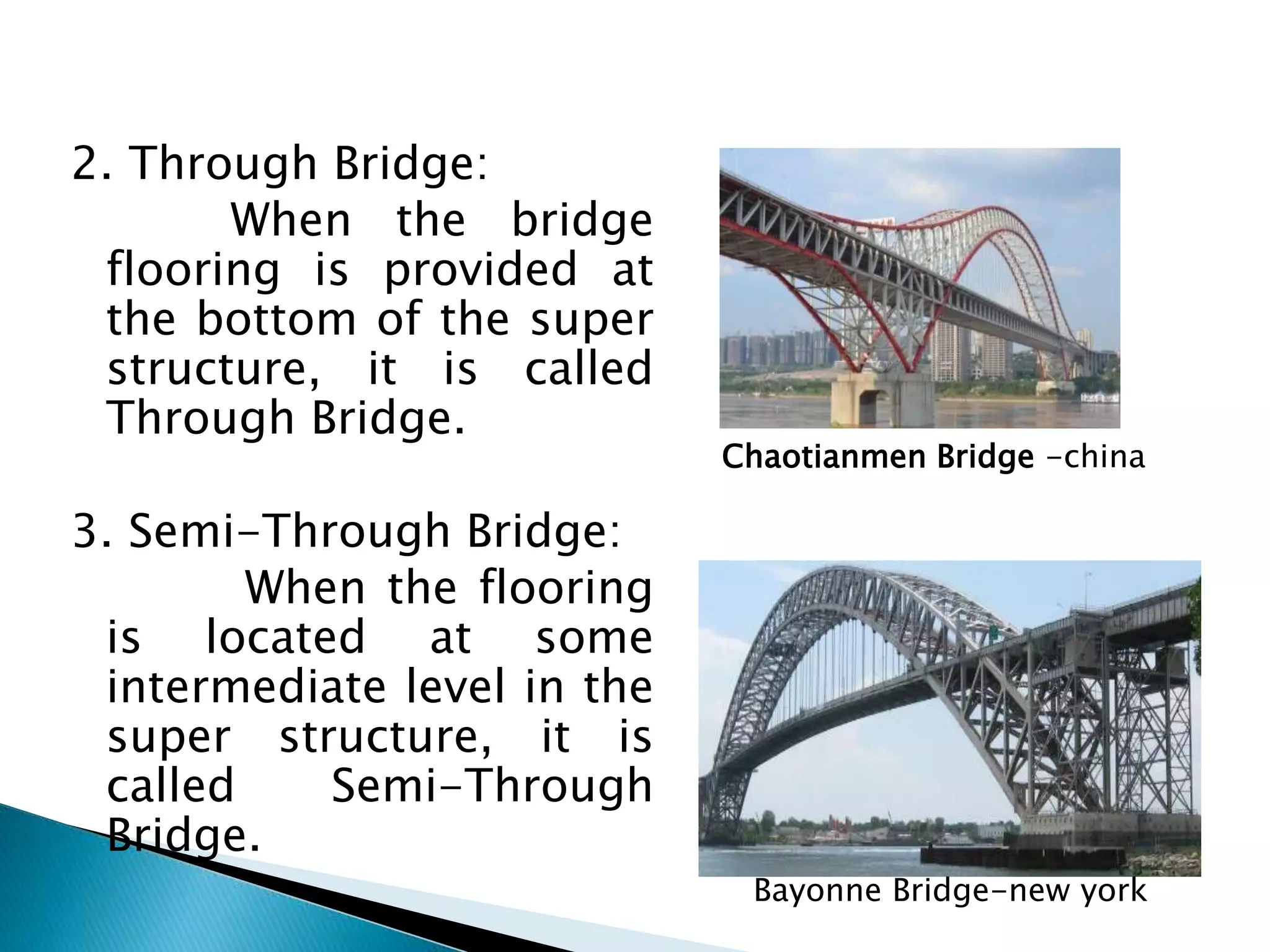 Classification of bridges | PPTX