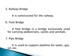 Classification of bridges | PPTX