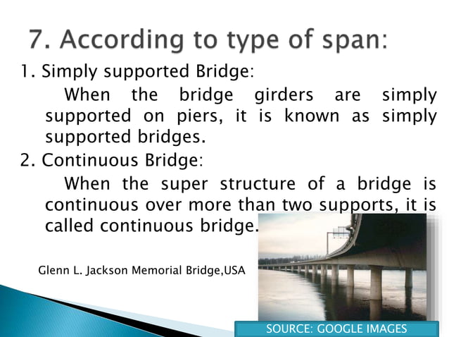 Classification of bridges | PPTX