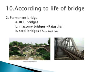 Classification of bridges | PPTX