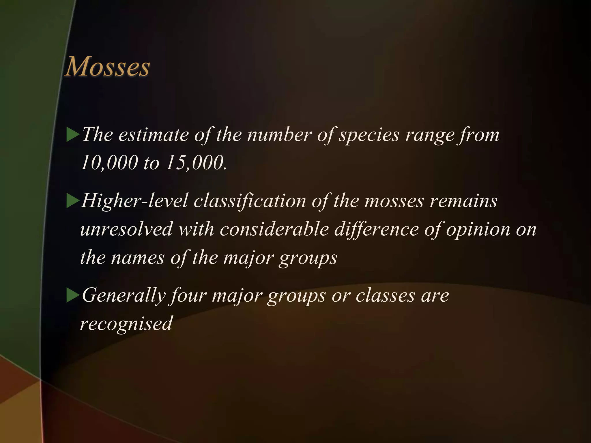 Bryophytes and its types | PPTX