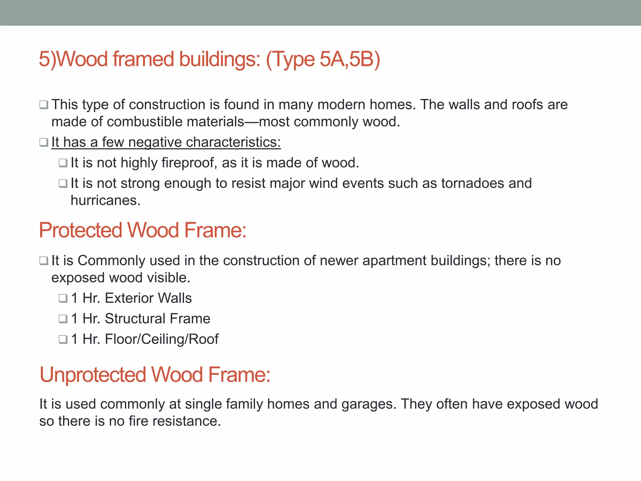 Classification of building based on occupancy and type of construction ...
