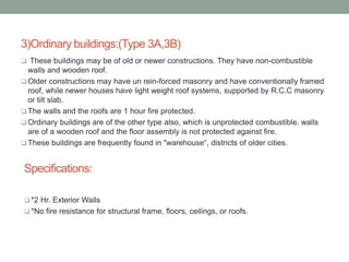 Classification of building based on occupancy and type of construction ...